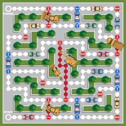 Board Games Templates Racing Vector Images (over 140)