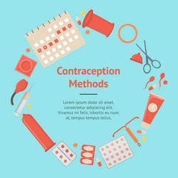 Contraception concept Royalty Free Vector Image