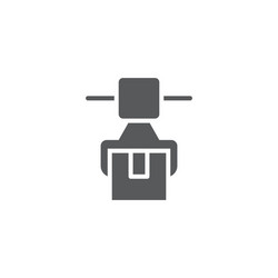 Robotic assembly icon symbol isolated on white Vector Image