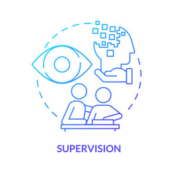Supervision concept icon Royalty Free Vector Image