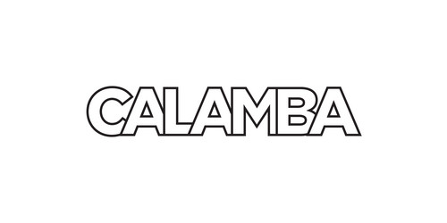Calamba in the philippines emblem the design Vector Image