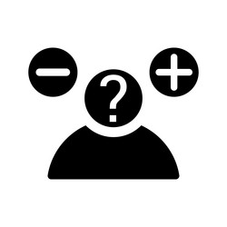 Decision making icon Royalty Free Vector Image