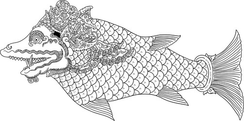 Batara indra Royalty Free Vector Image - VectorStock