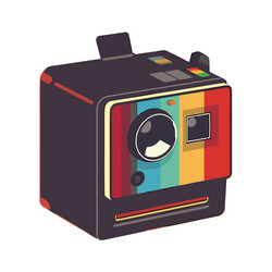 Antique camera old fashioned technology Royalty Free Vector