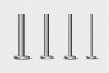 Realistic fencing for exclusive entrance Vector Image