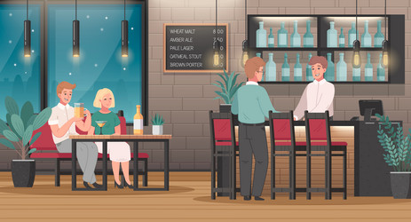 Cartoon Restaurant Interior