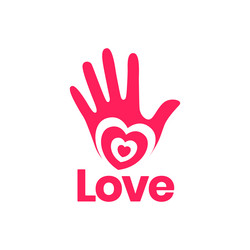 Hello my love hand lettering phrase Royalty Free Vector