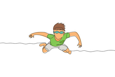 Person Floating In Water Drawing