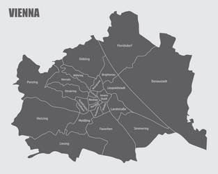 Vienna Map Districts Vector Images (over 130)