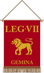Standard of legio xii fulminata Royalty Free Vector Image