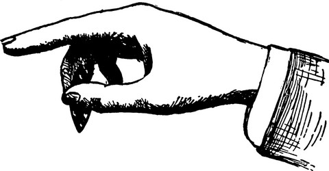 Vintage Pointing Hand Vector Images (over 4,600)