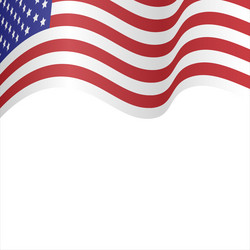 American flag corner Royalty Free Vector Image