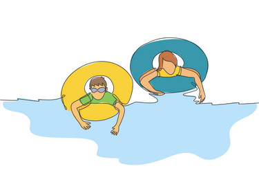 Person Floating In Water Drawing