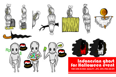 Pocong Vector Images (18)