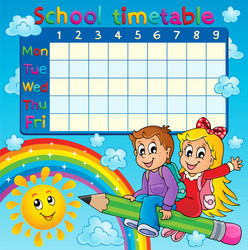 School kids theme image 5 Royalty Free Vector Image