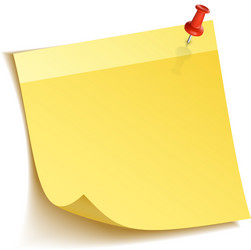 Sticky note Royalty Free Vector Image - VectorStock