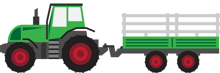 Cartoon tractor Royalty Free Vector Image - VectorStock