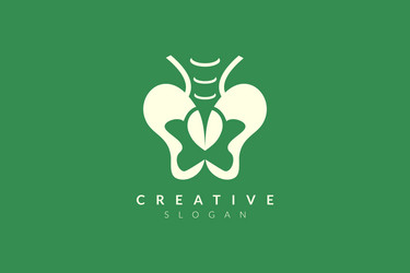 Pelvic bone shape design minimalist and simple Vector Image