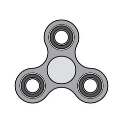 Fidget spinner clipart isolated on white Vector Image