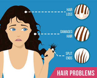 Hair care treatment Royalty Free Vector Image - VectorStock