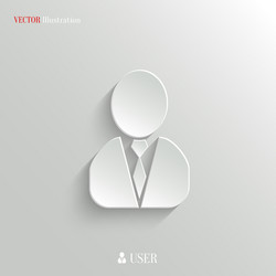 User profile 3d icon avatar or person button Vector Image