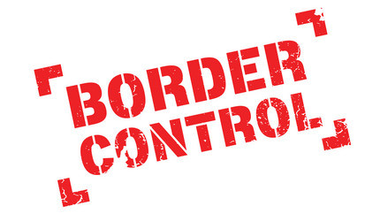 Border control rubber stamp Royalty Free Vector Image