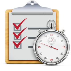 Timing concept Royalty Free Vector Image - VectorStock