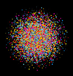 Round background with drops Royalty Free Vector Image