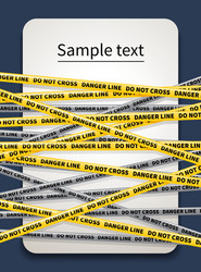 Do not cross Royalty Free Vector Image - VectorStock