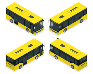 Bus isometric icon Royalty Free Vector Image - VectorStock