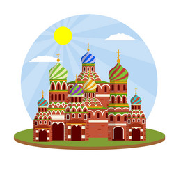 Orthodox church eastern religious temple Vector Image