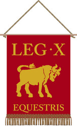 Legio iiii flavia felix standard Royalty Free Vector Image