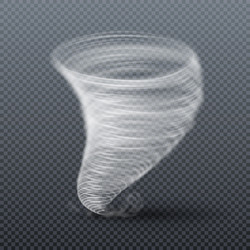 Realistic tornado Royalty Free Vector Image - VectorStock