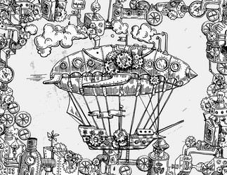 Hand drawn sketch vintage Royalty Free Vector Image