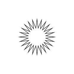 Sun moon and clouds oriental style tattoo element Vector Image