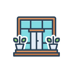 Entrance Royalty Free Vector Image - VectorStock