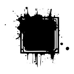 Ink splatter - abstract art Royalty Free Vector Image