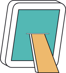 Colorful graphic photo frame back side Royalty Free Vector