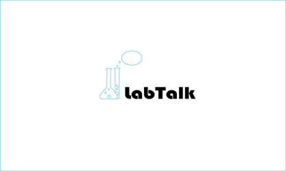 Basic rgb lab talk logo template Royalty Free Vector Image