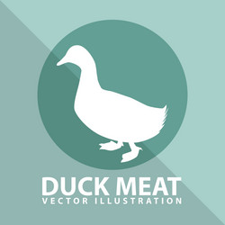 Duck with wind up icon Royalty Free Vector Image