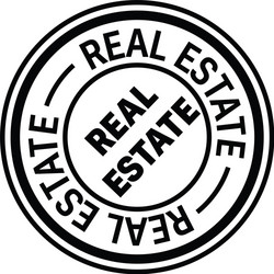 Real estate rubber stamp Royalty Free Vector Image