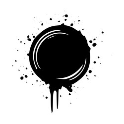 Ink splatter - abstract art Royalty Free Vector Image