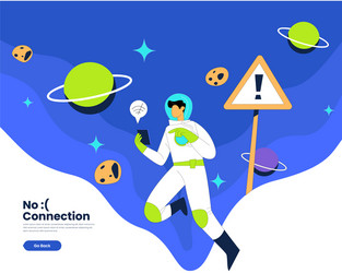 No internet connection slow network Royalty Free Vector