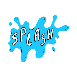 Splash sound effect Royalty Free Vector Image - VectorStock