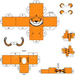 Axolotl character cartoon cube craft design Vector Image