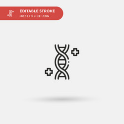 Dna simple icon symbol design Royalty Free Vector Image