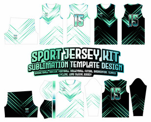 Arrow triangle green jersey design sportswear Vector Image