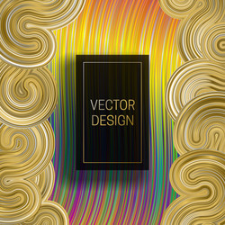 Rectangular frame on saturated blue background Vector Image