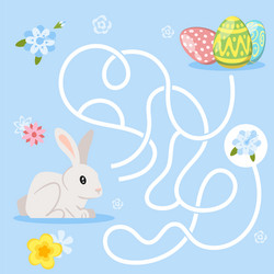 Easter board game template Royalty Free Vector Image