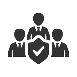 Security team icon Royalty Free Vector Image - VectorStock